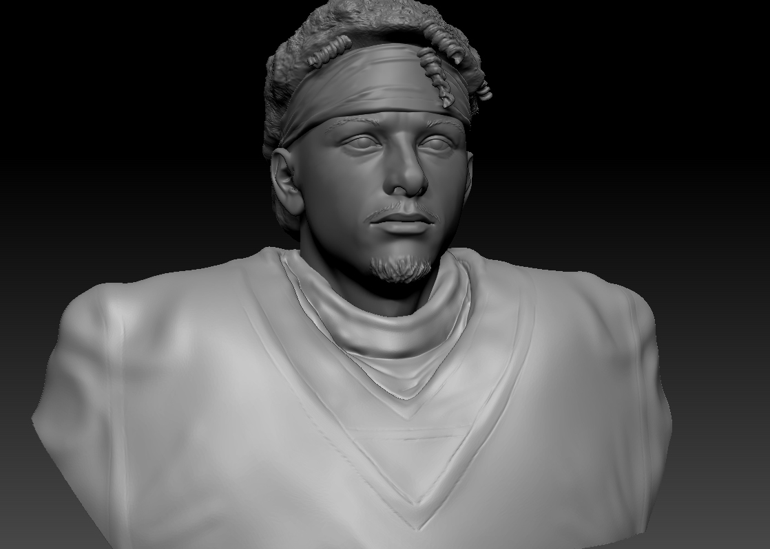 👤 NFL Patrick Mahomes 3d print bust・ 3D File for 3D printing・Cults