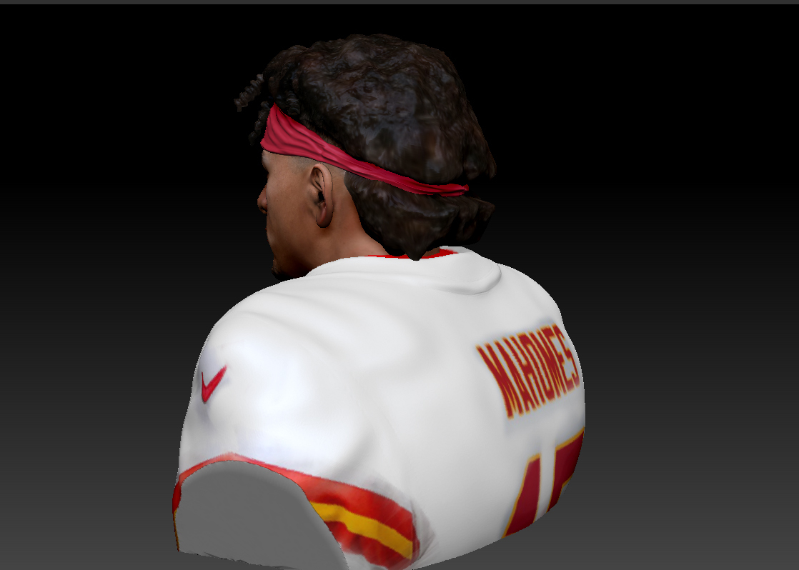 👤 NFL Patrick Mahomes 3d print bust・ 3D File for 3D printing・Cults