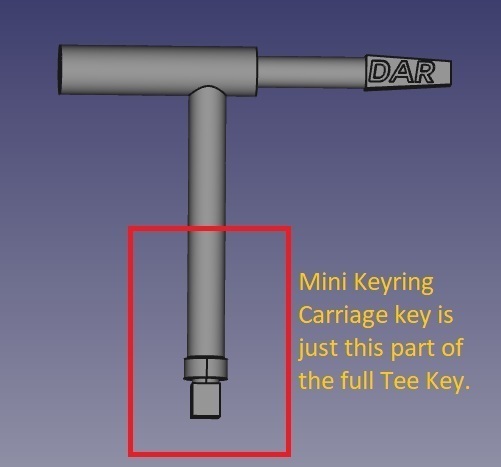 Free STL file Mini keyring carriage key 🗝️ ・3D printing model to ...