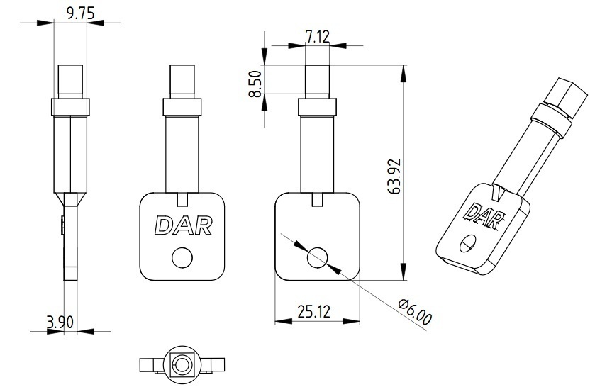 Free STL file Mini keyring carriage key 🗝️ ・3D printing model to ...
