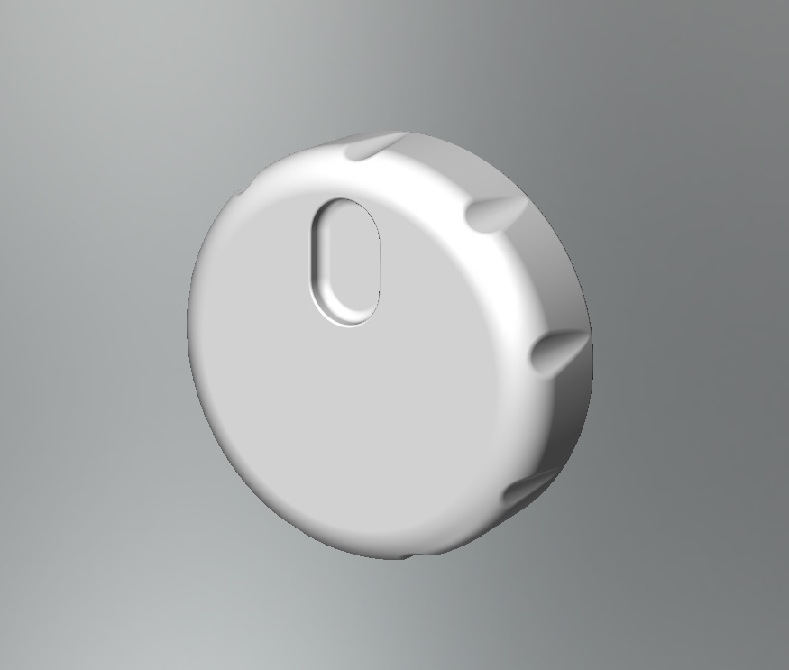 Free STL file Easy use 41mm light dimmer switch dial knob - 6mm D shaft ...