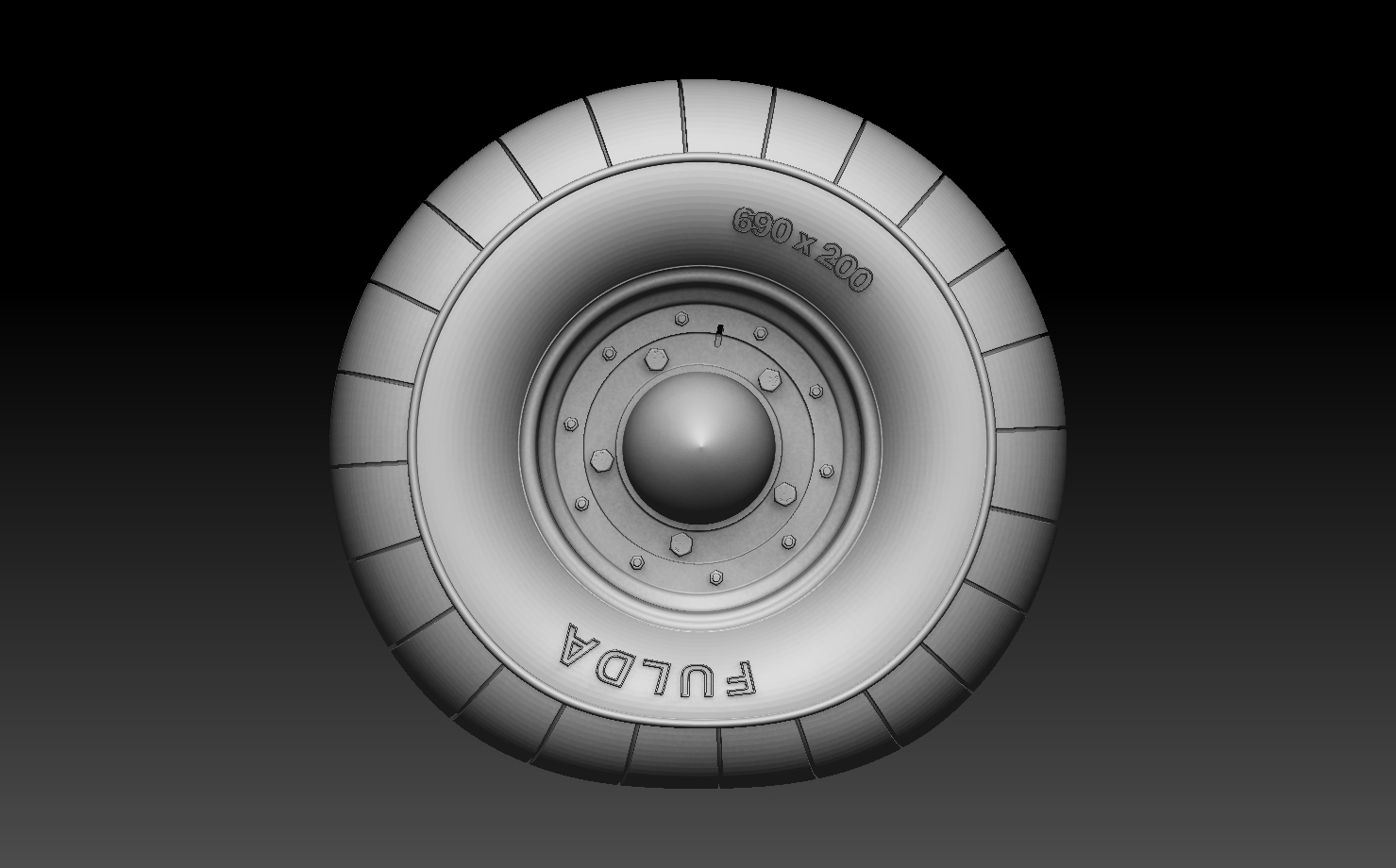 OBJ file Wheel balloon FULDA for VW Kubelwagen 🛞 ・3D printer design to ...