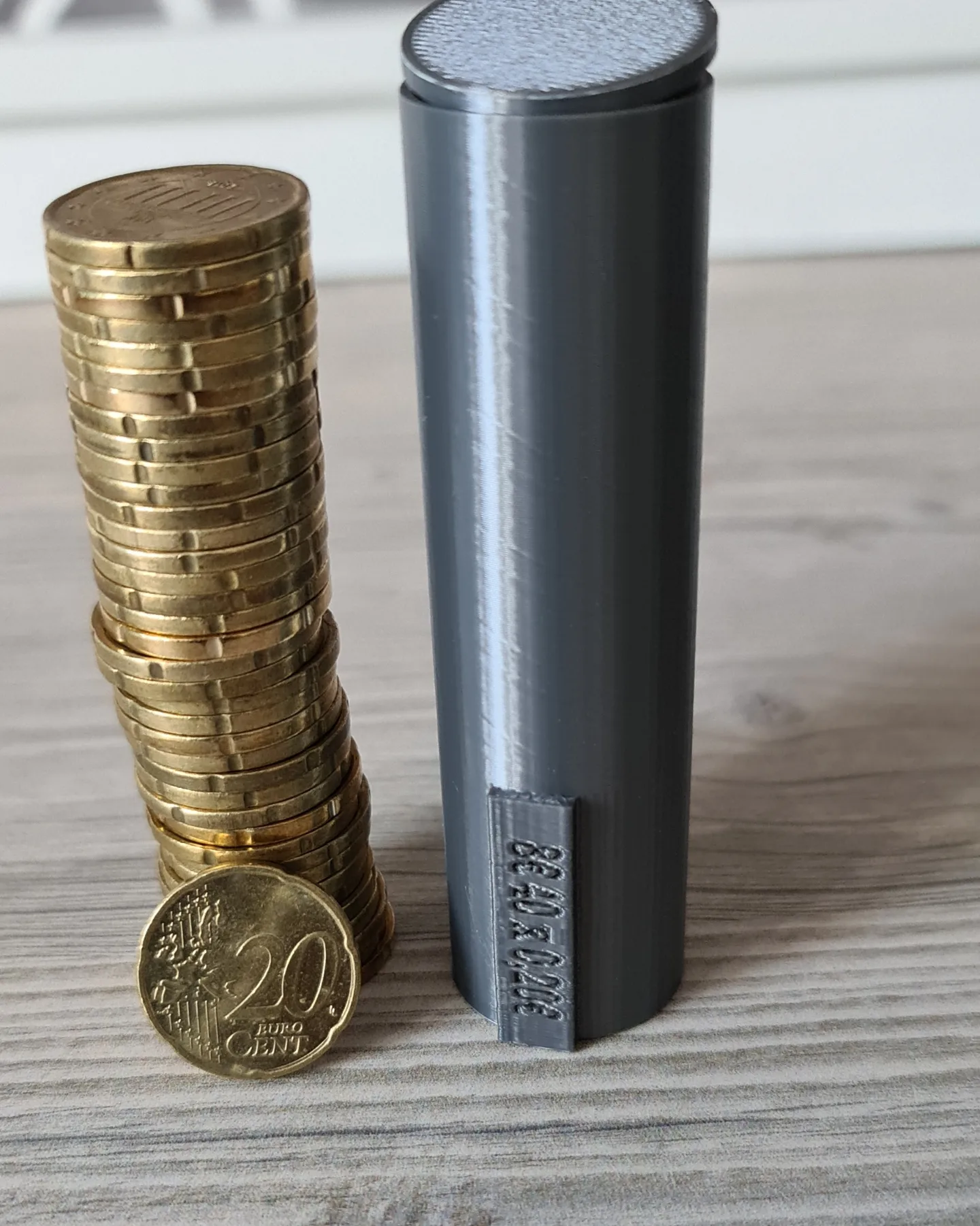 🪙 1 cent coin roll / coin box・Fichier STL Gratuit pour Impression 3D・Cults
