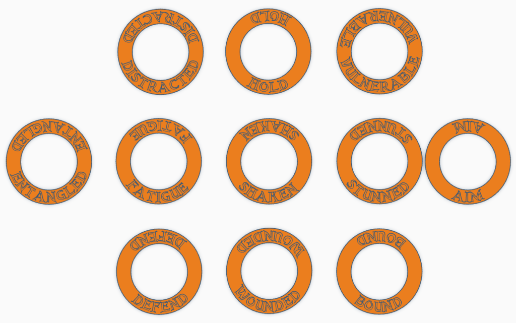 Free 3D file Savage Worlds Status Tokens 🎲 ・3D print design to download ...