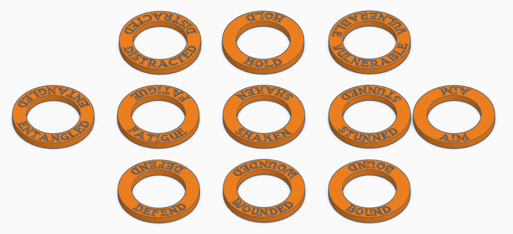 Free 3D file Savage Worlds Status Tokens 🎲 ・3D print design to download ...