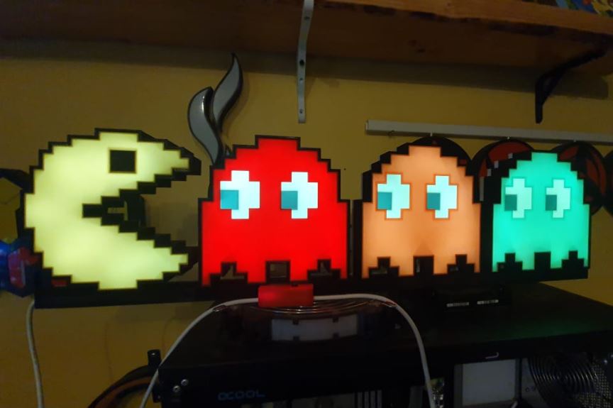 🔦 Pacman Lamp・ 3D File for ・Cults