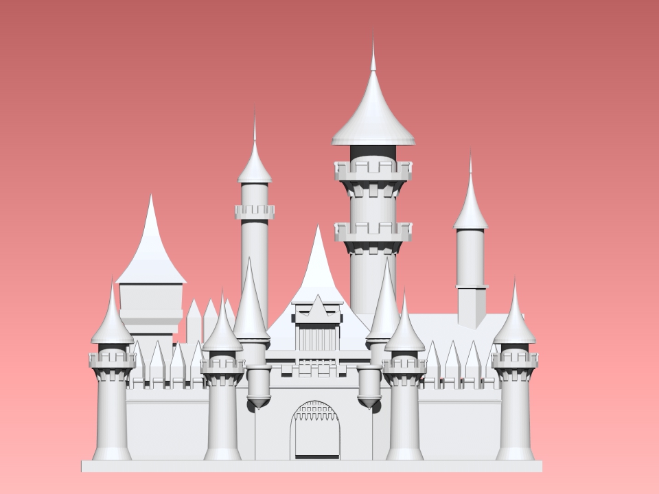 STL file Disnney Castle 🏰 ・Template to download and 3D print・Cults