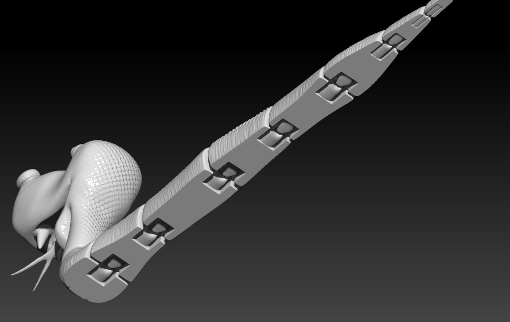 🐍 Articulated Snake Print In Place・Free STL File for ・Cults