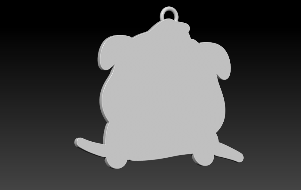 🐂 Bull Dog (Pug) Keychain・Free STL File for ・Cults