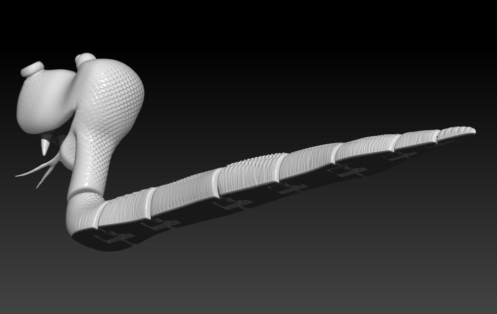 🐍 Articulated Snake Print In Place・Free STL File for ・Cults