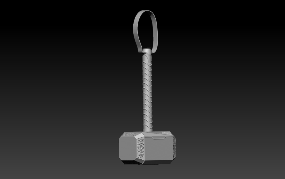 🔨 Thor Hammer Keychain・Free STL File for ・Cults