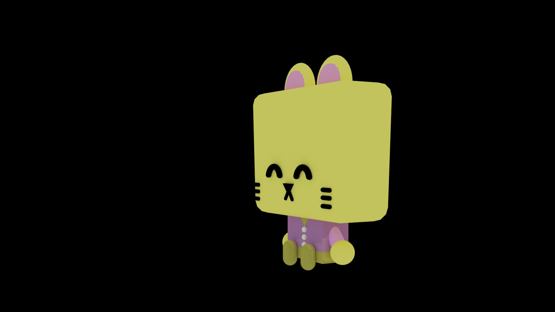 OBJ file Cartoon cat 🐱 ・3D printable model to download・Cults