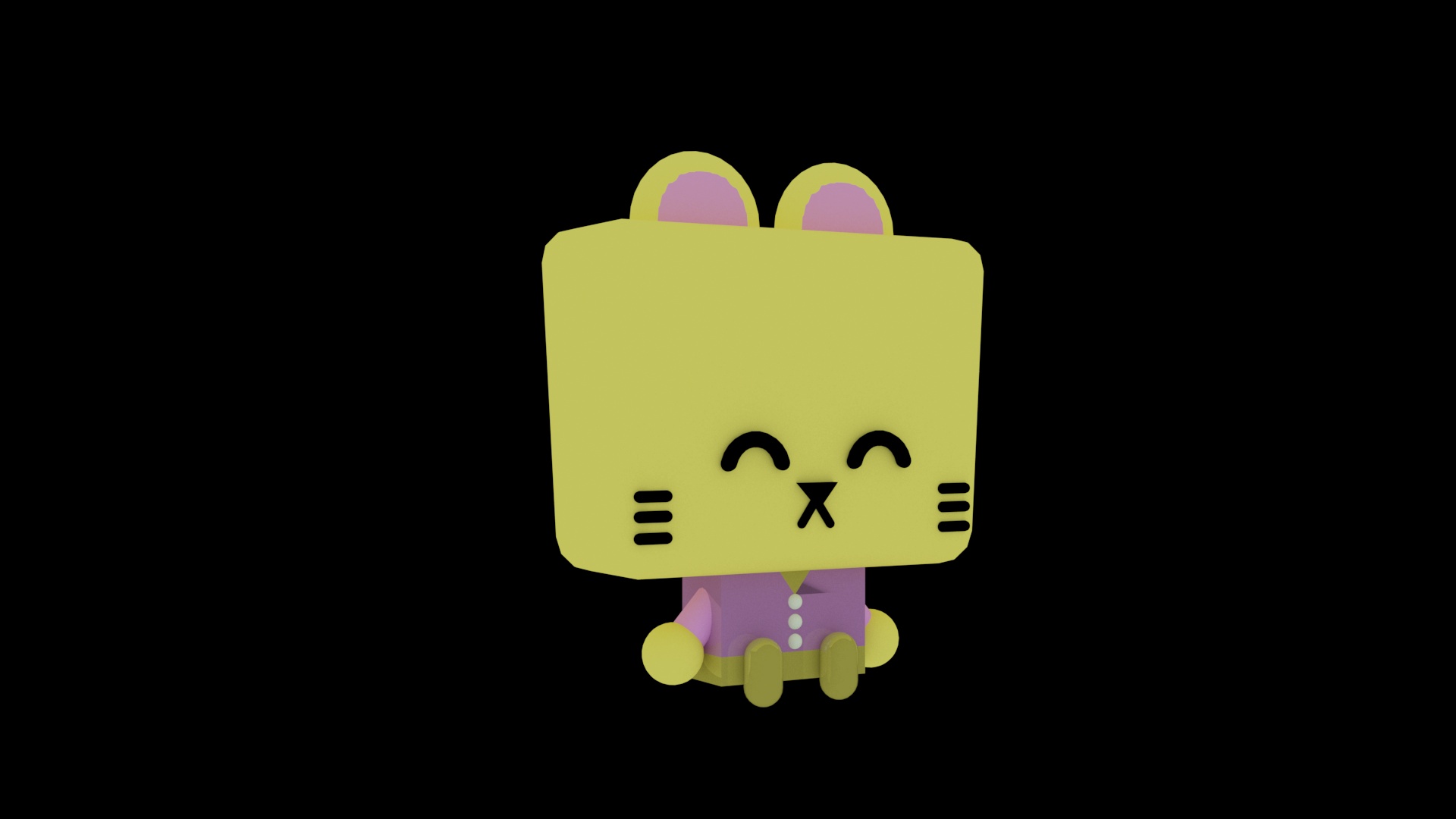 OBJ file Cartoon cat 🐱 ・3D printable model to download・Cults