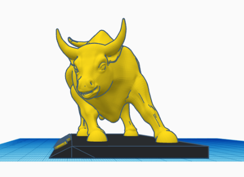 STL file Charging Bull - Golden Bull 🐂 ・Model to download and 3D print ...