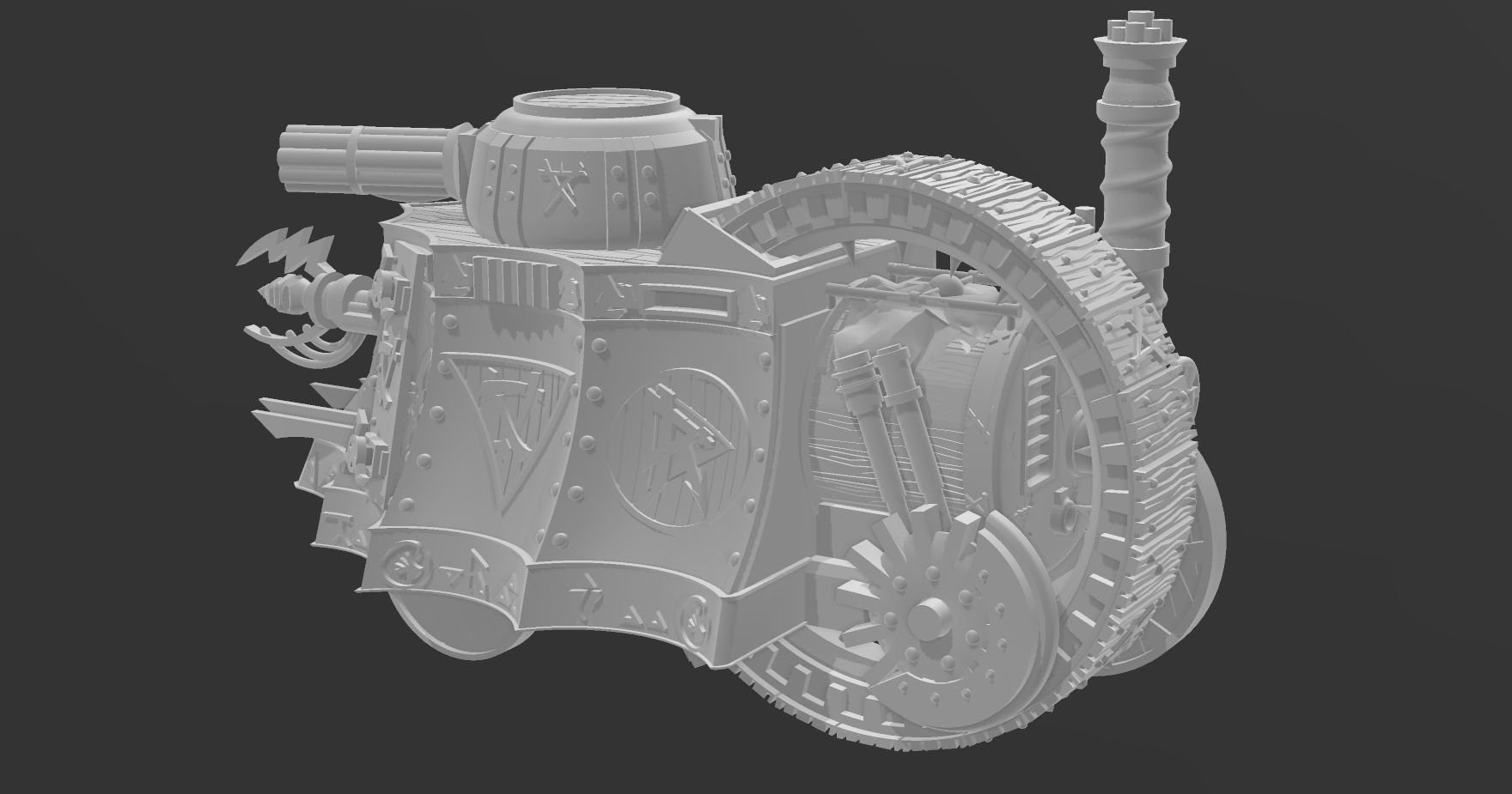 😤 Vermin Steam Tank Ratman RatTank v3・ STL File for 3D printing・Cults