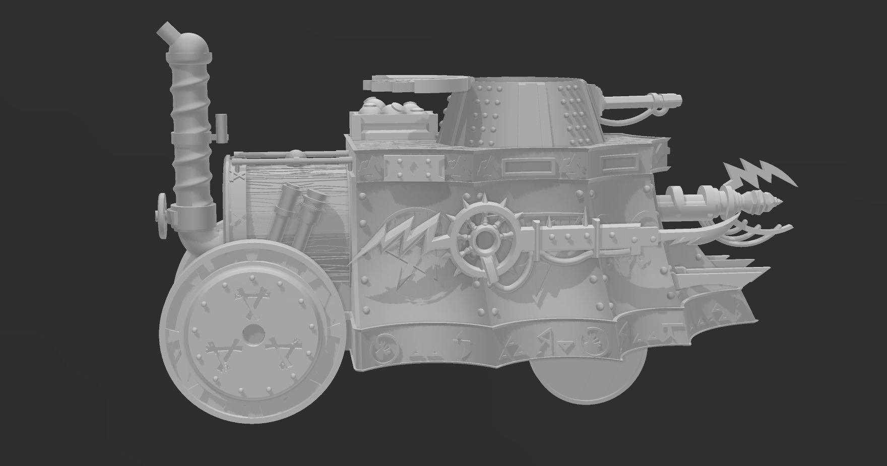 😤 Vermin Steam Tank Ratman RatTank v3・ STL File for 3D printing・Cults