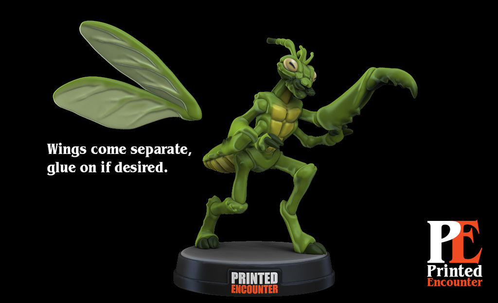 👹 Mantid Creature・Free 3D File for ・Cults