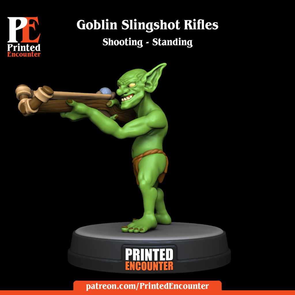 Free STL file Goblin Slingshot Rifle - Shooting 👺・Object to download ...