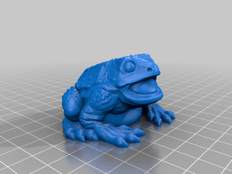 👹 Giant Toad・Free 3D File for ・Cults