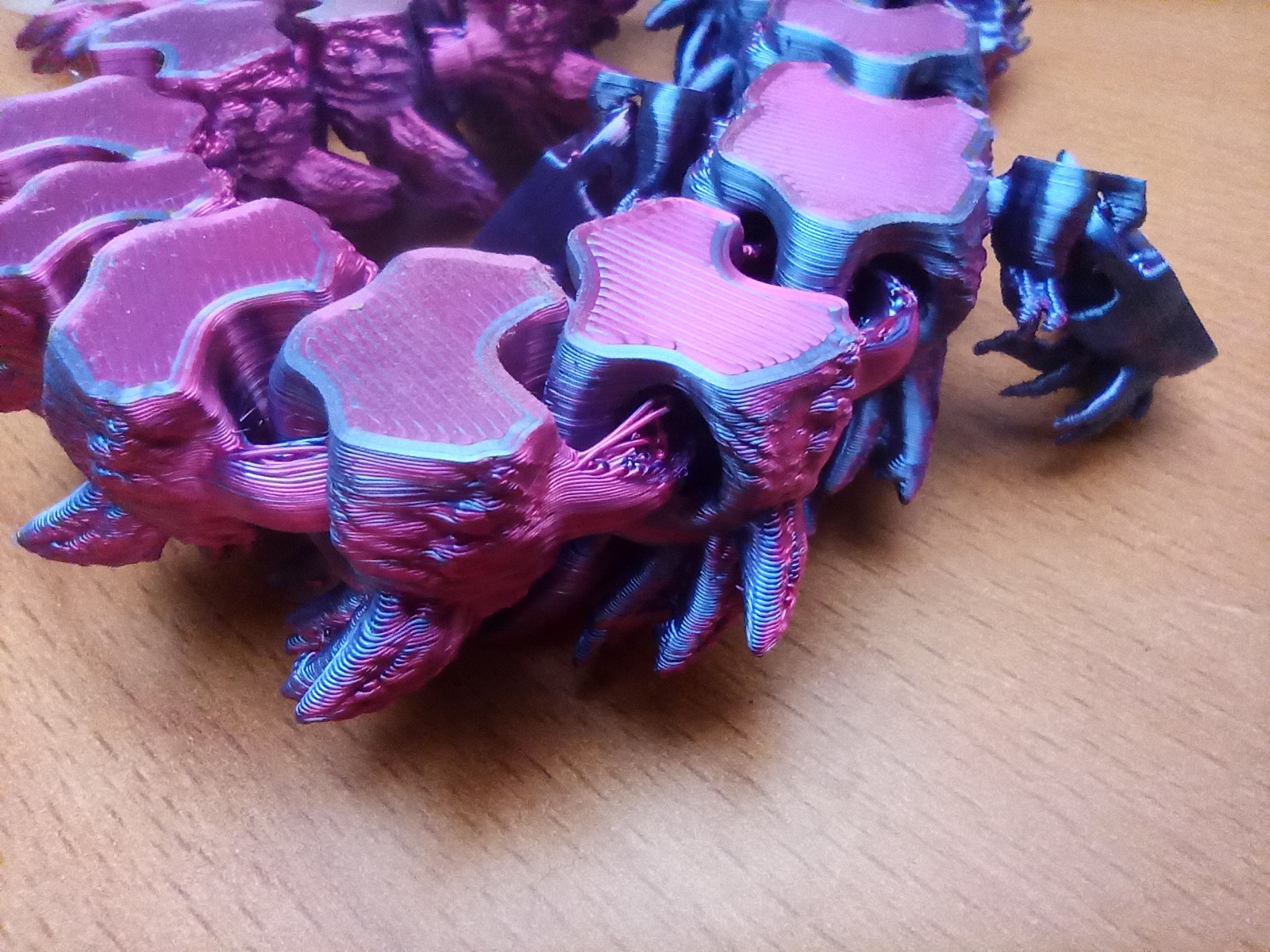 3D printable ARTICULATED poison DRAGON • made with Prusa mini+・Cults