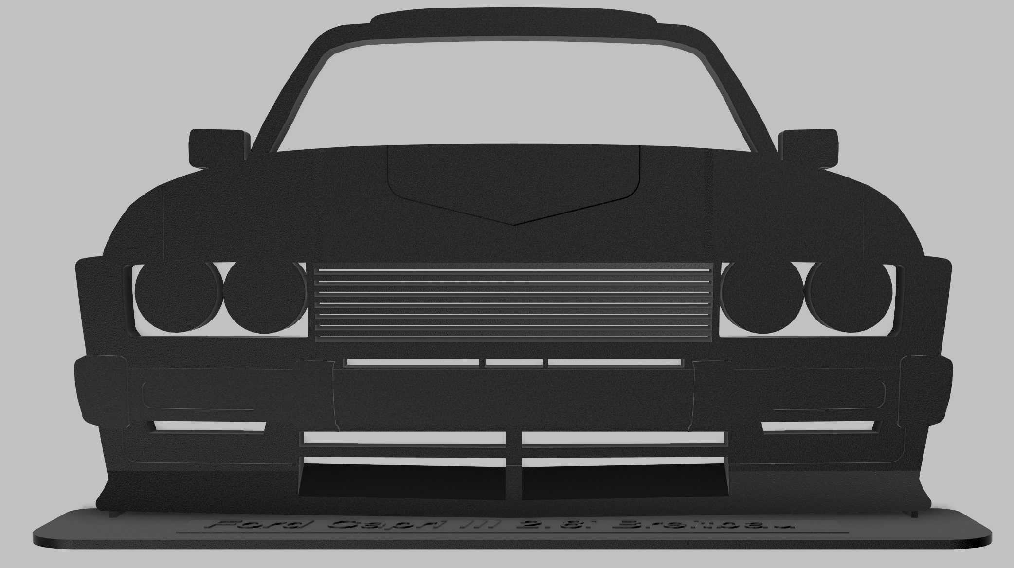 STL file Ford Capri wide body display 🚙 ・3D printer model to download・Cults
