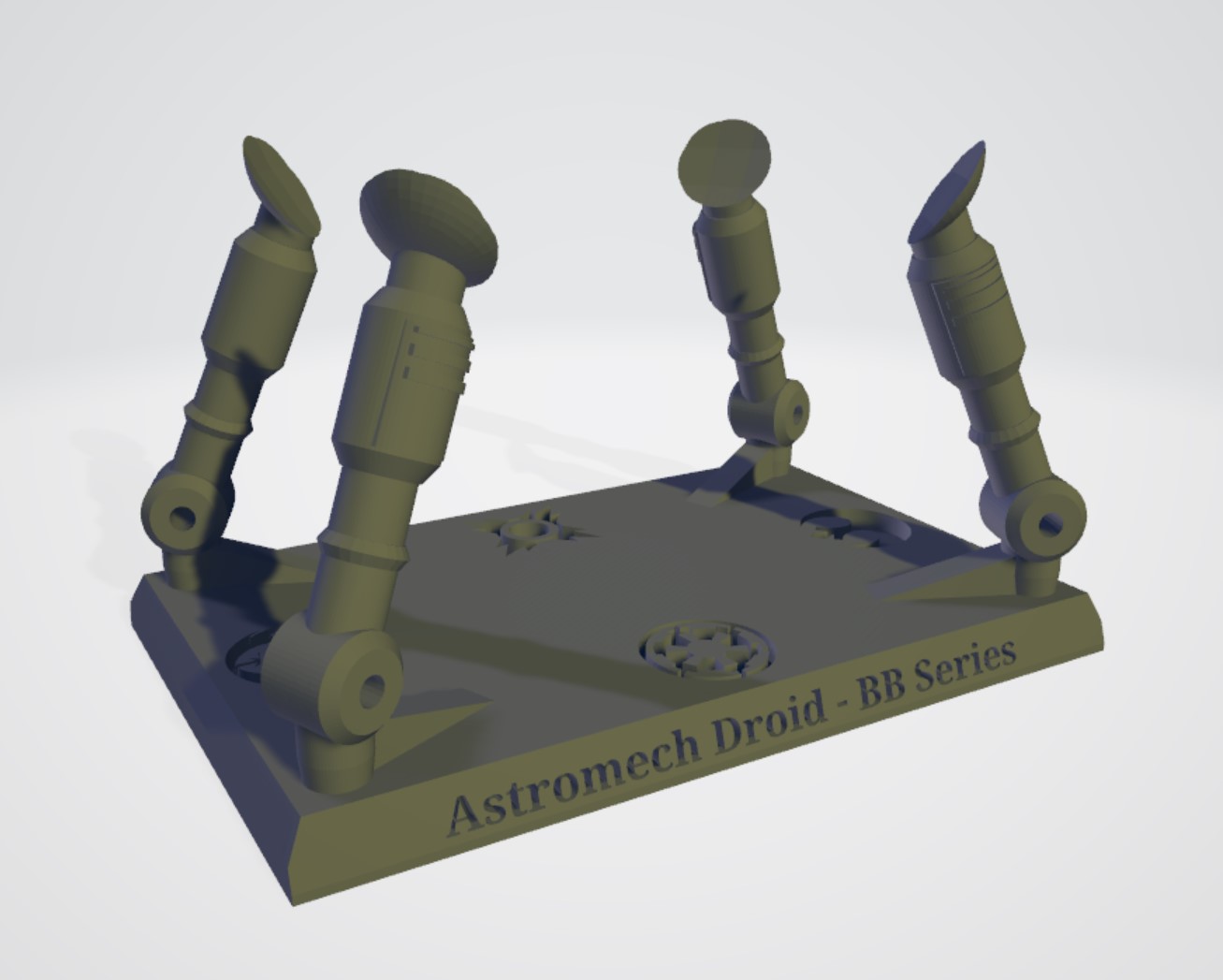 🤖 BB Droid Stand (Disney Droid Depot)・ STL File for ・Cults