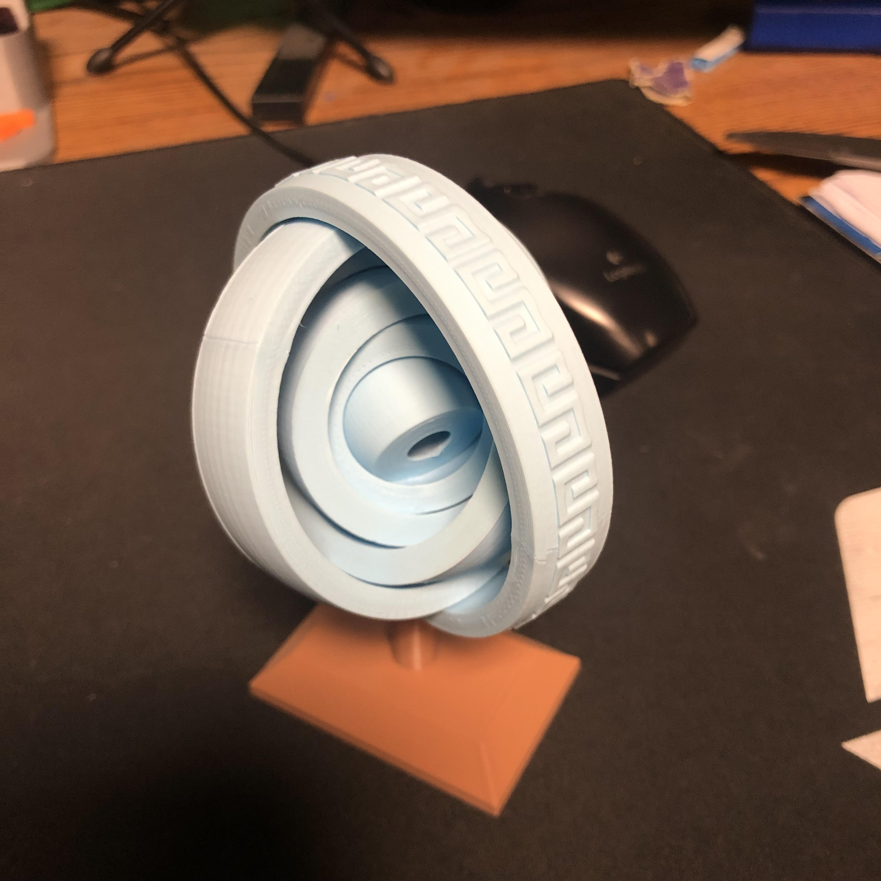 Free STL file Desktop Gyroscope 📱 ・3D printer design to download・Cults
