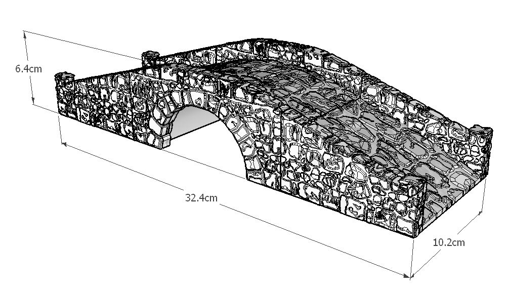 🌉 Olde Rayne Stone Bridge - 28mm Tabletop Gaming Terrain・ 3D File for ...