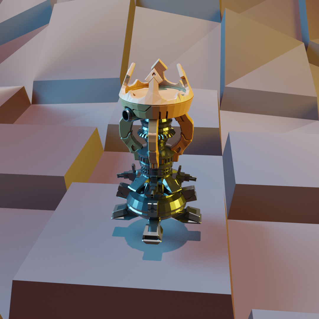 ♟️ Mecha Chess: Queen・Free STL File for ・Cults