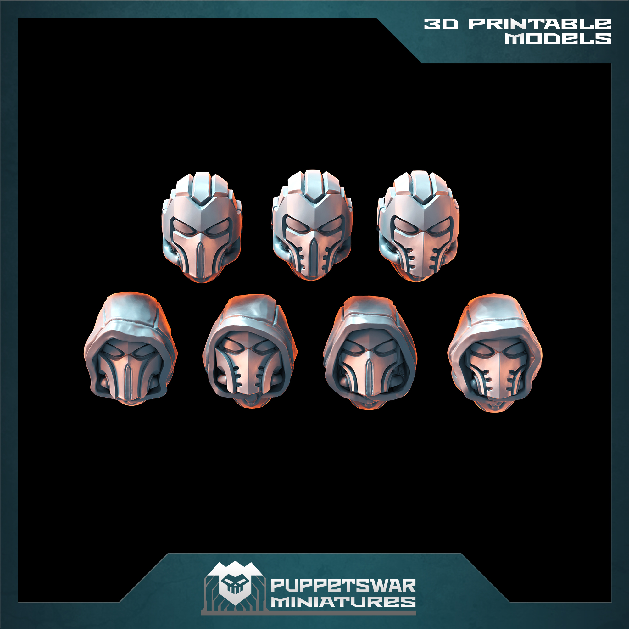 🥷 Ninja Strikers Set 1・ 3D File for 3D printing・Cults