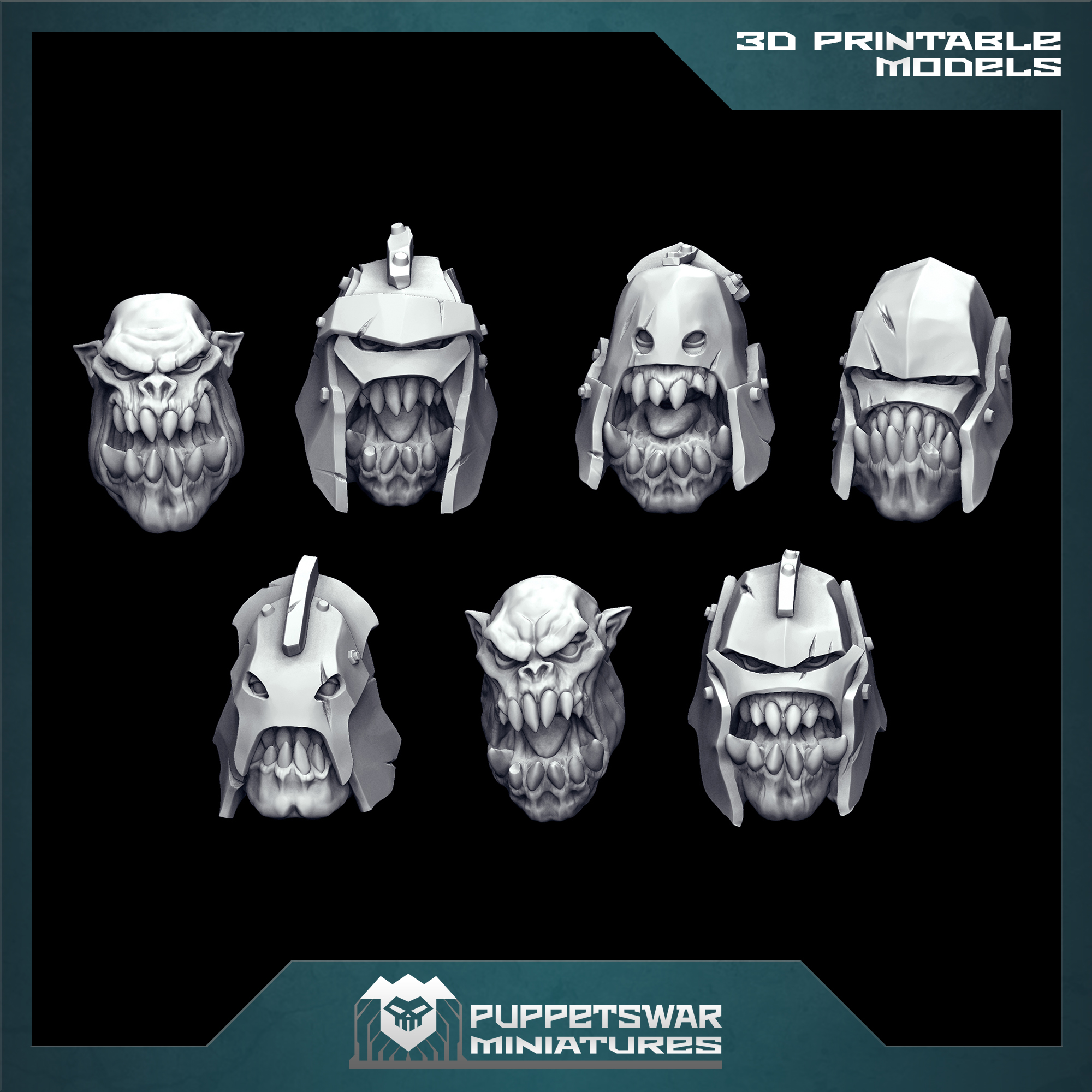 🎲 Orc Heavy Gunners・ 3D File for 3D printing・Cults