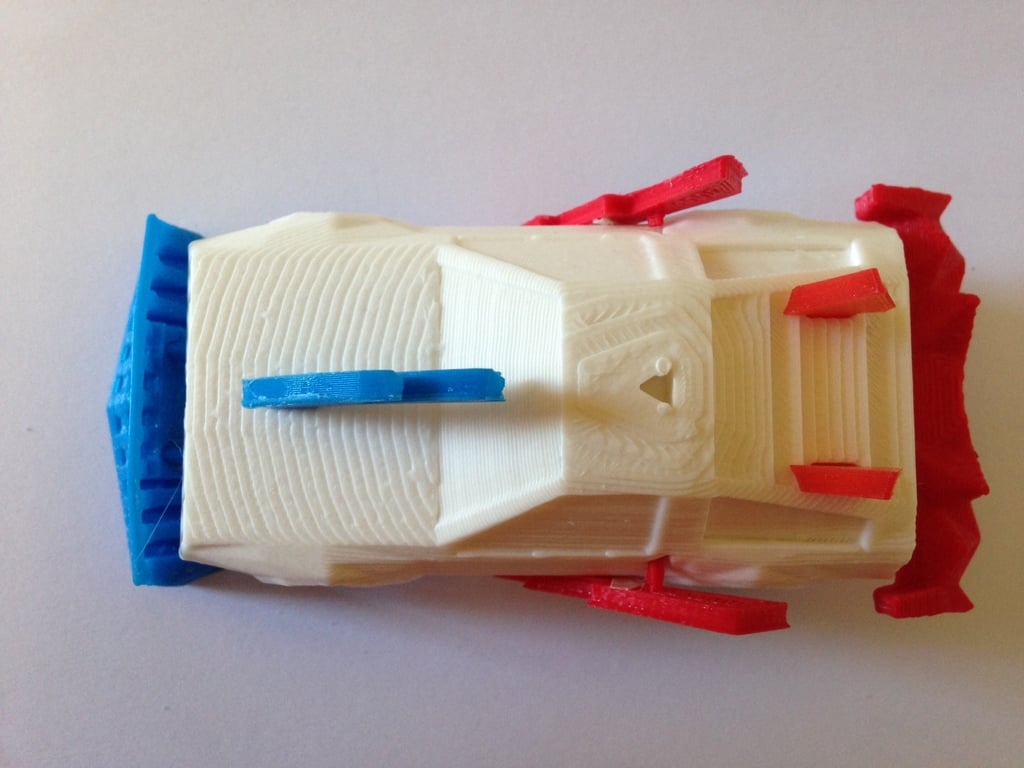 3D printed Toy car - DeLorean 3DRacers - Back To The Future・Cults