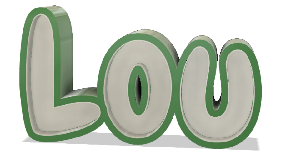 Fichier 3D prénom lou 🏠 ・Design pour imprimante 3D à télécharger・Cults