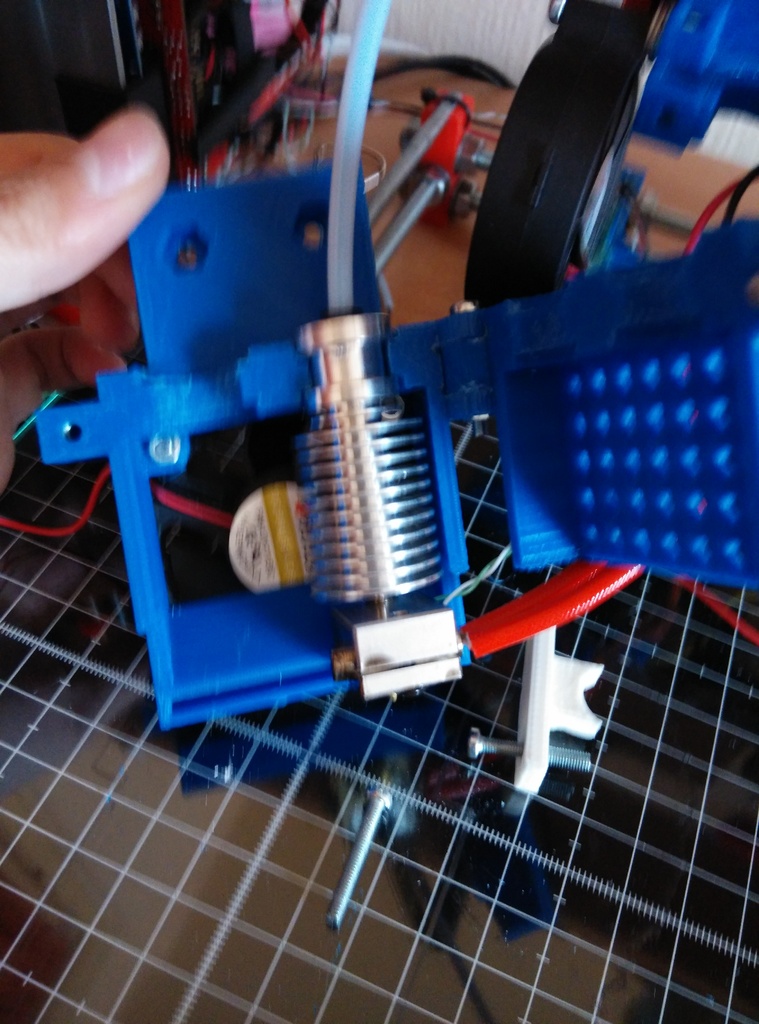 Free 3D file Dual E3D bowden coldend. With one (50mm) fan to rule/cool ...