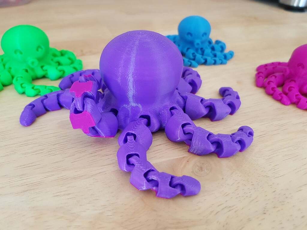 3D printable Cute Mini Octopus・Cults