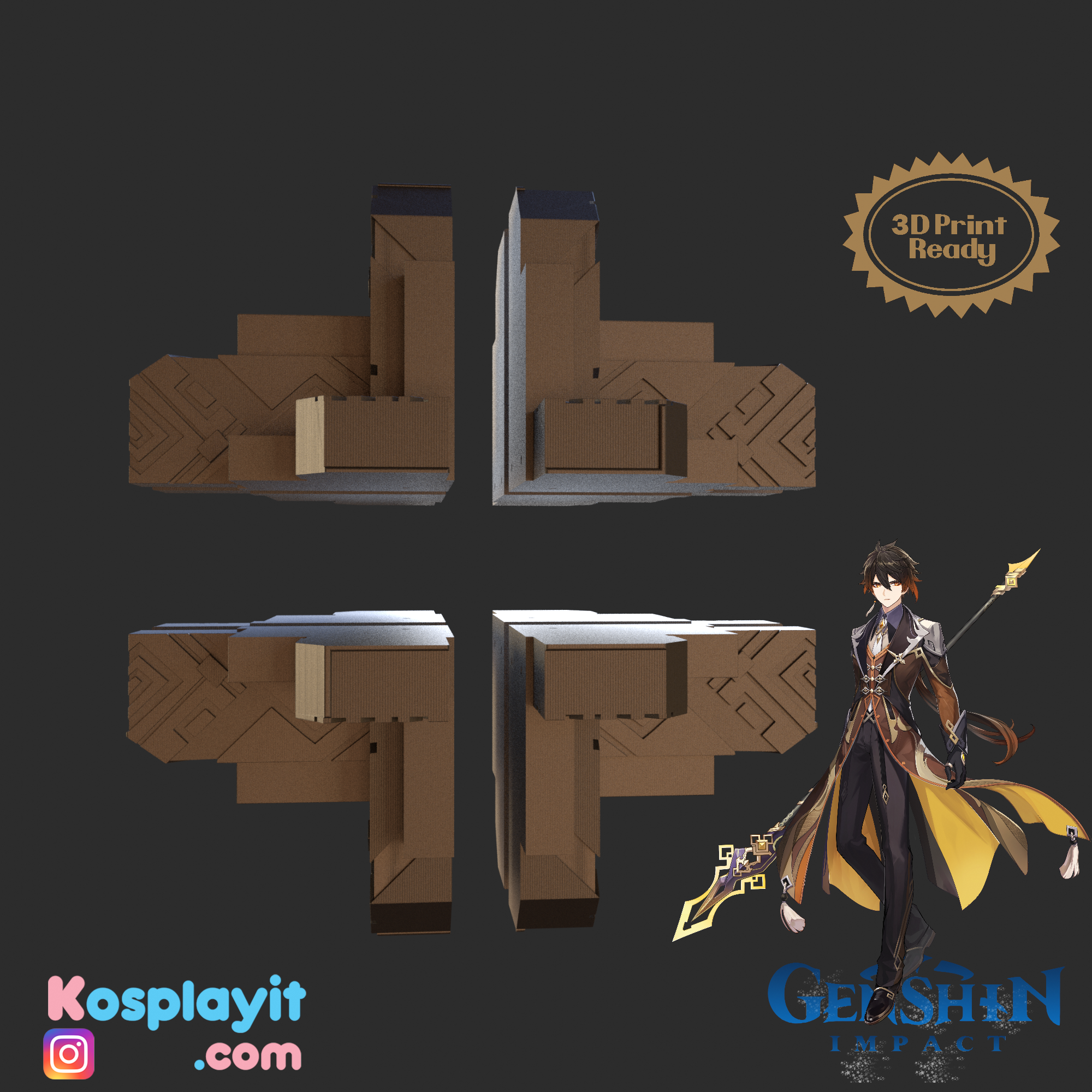 🎲 Genshin Impact - Zhongli Orb - Digital 3D Model Files - Zhongli ...