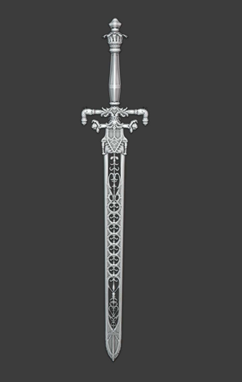 💍 Elden Ring Sword of Night and Flame Digital 3D Model - File Divided ...