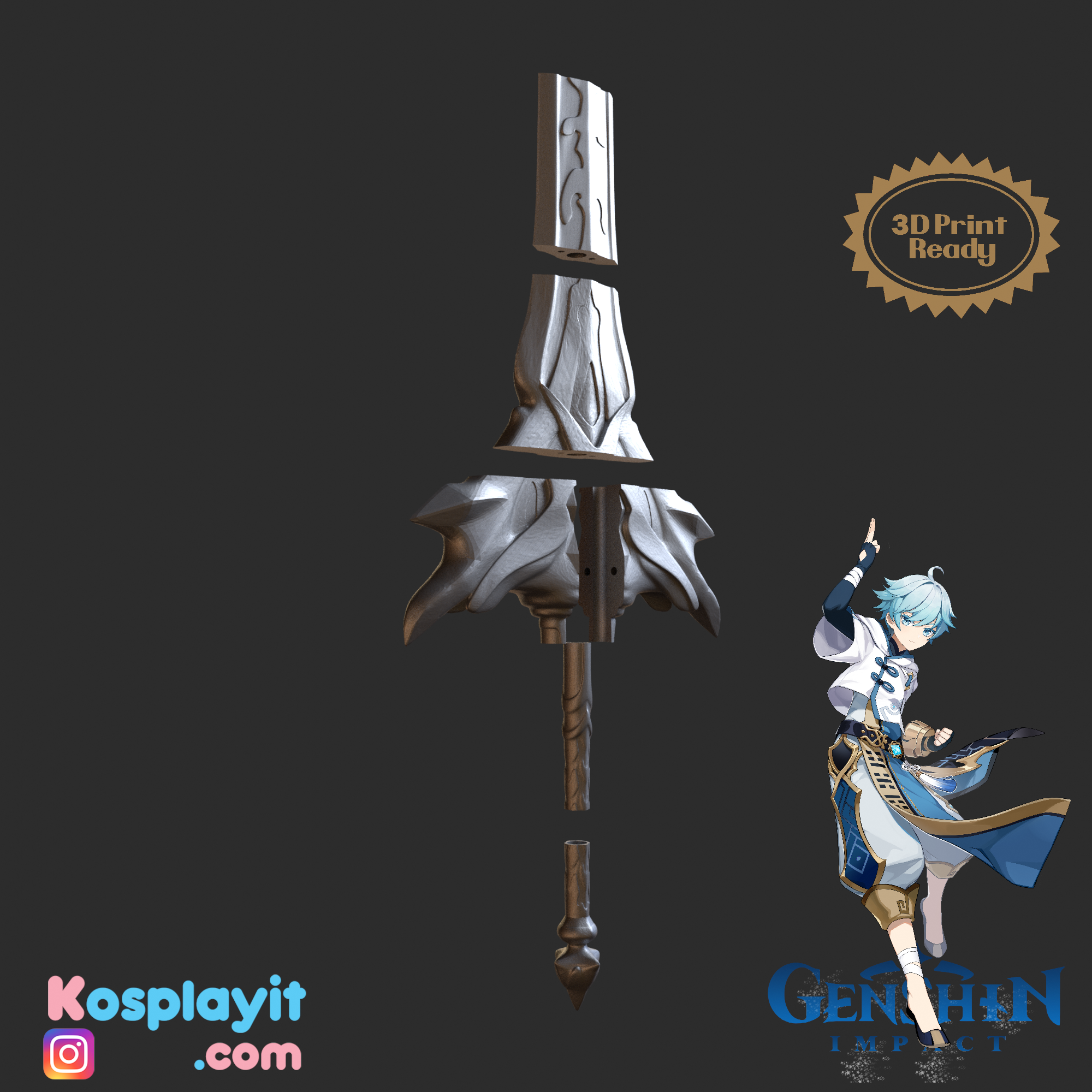 🌨️ Genshin Impact - Snow Tombed Starsilver - Digital 3D Model Files ...