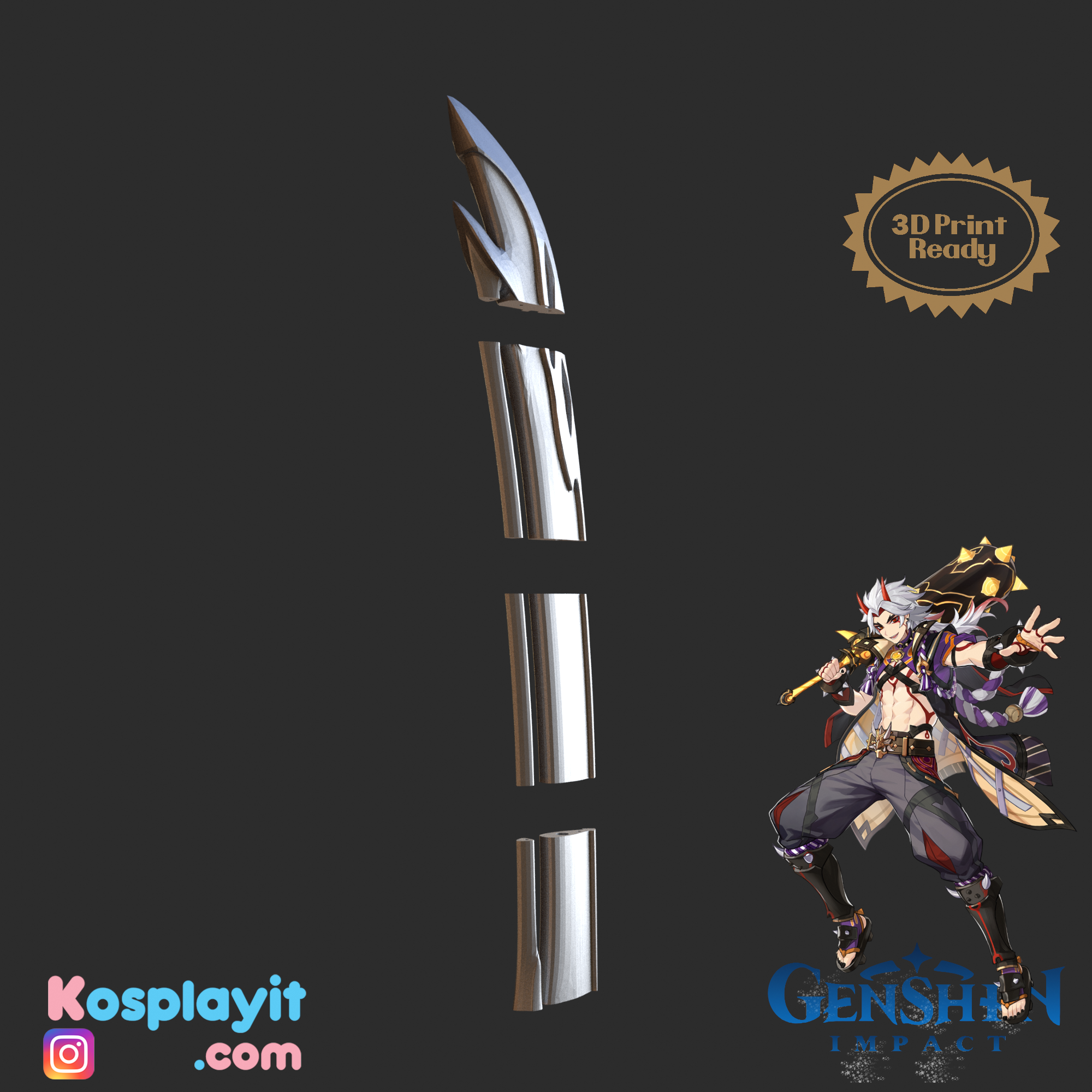 STL file Genshin Impact - Redhorn Stonethresher - Digital 3D Model ...