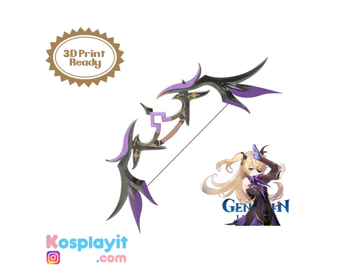 🏹 Genshin Impact - Mitternachts Waltz - Digital 3D Model Files - Fischl ...