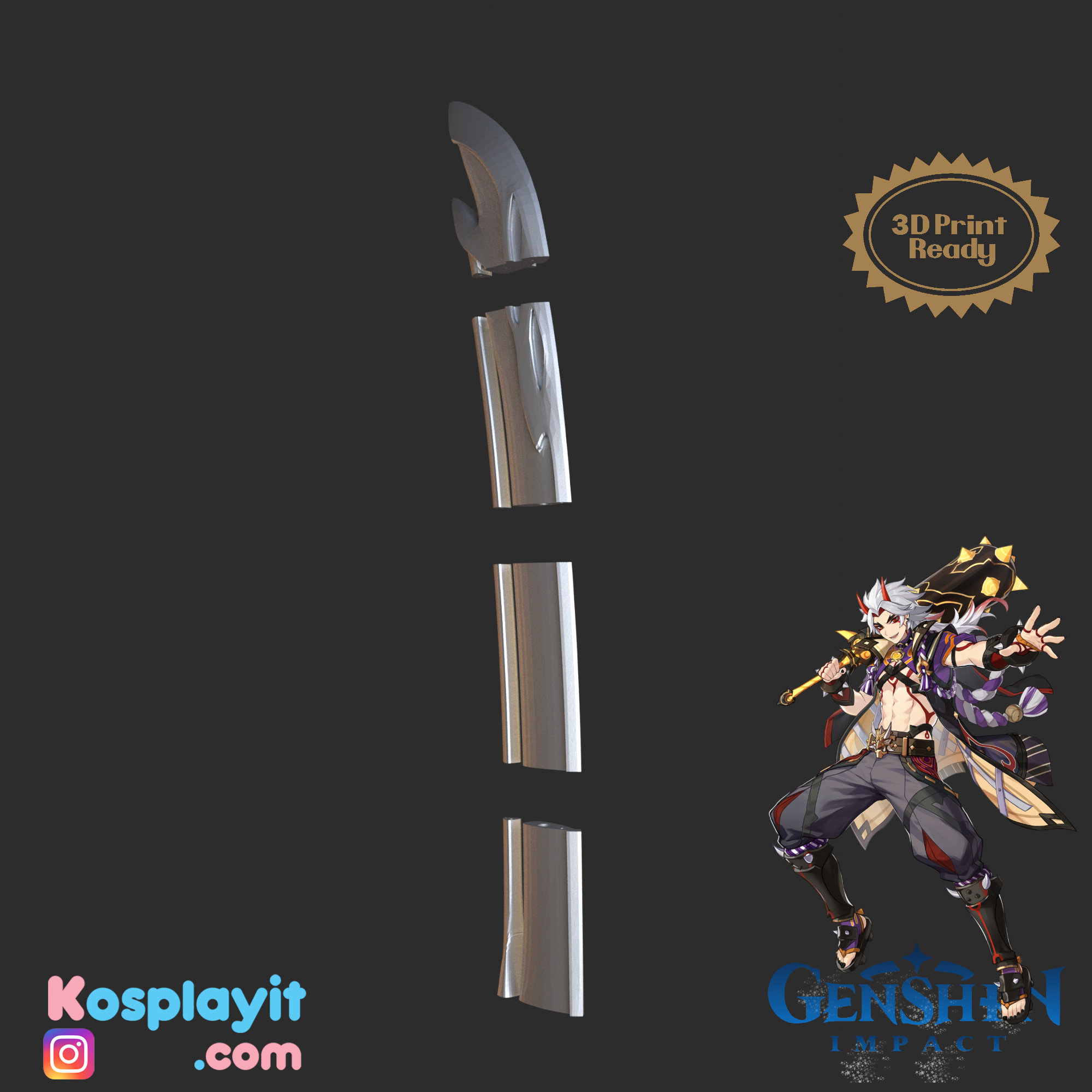 STL file Genshin Impact - Redhorn Stonethresher - Digital 3D Model ...