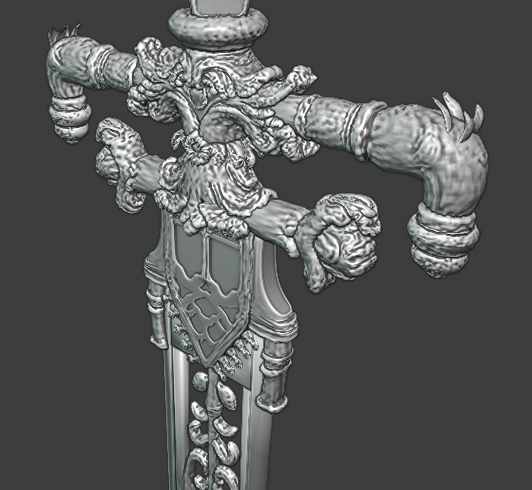 💍 Elden Ring Sword of Night and Flame Digital 3D Model - File Divided ...