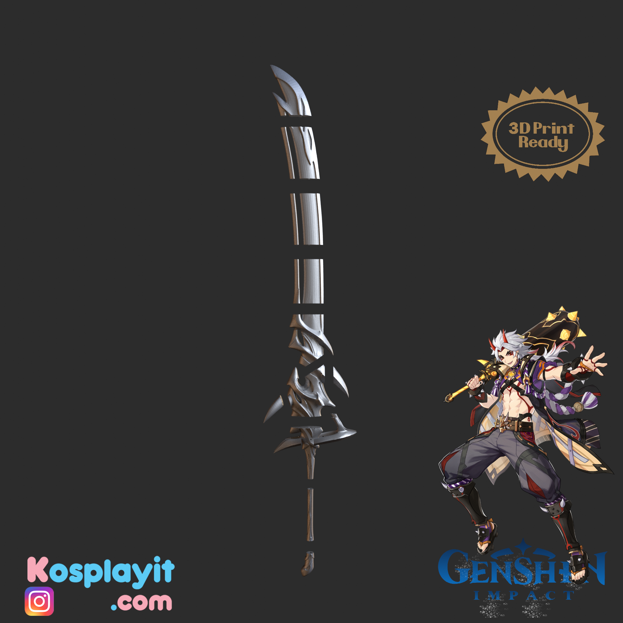 STL file Genshin Impact - Redhorn Stonethresher - Digital 3D Model ...