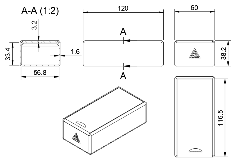 STL file Sliding box 60x120x38mm 📦 ・Design to download and 3D print・Cults