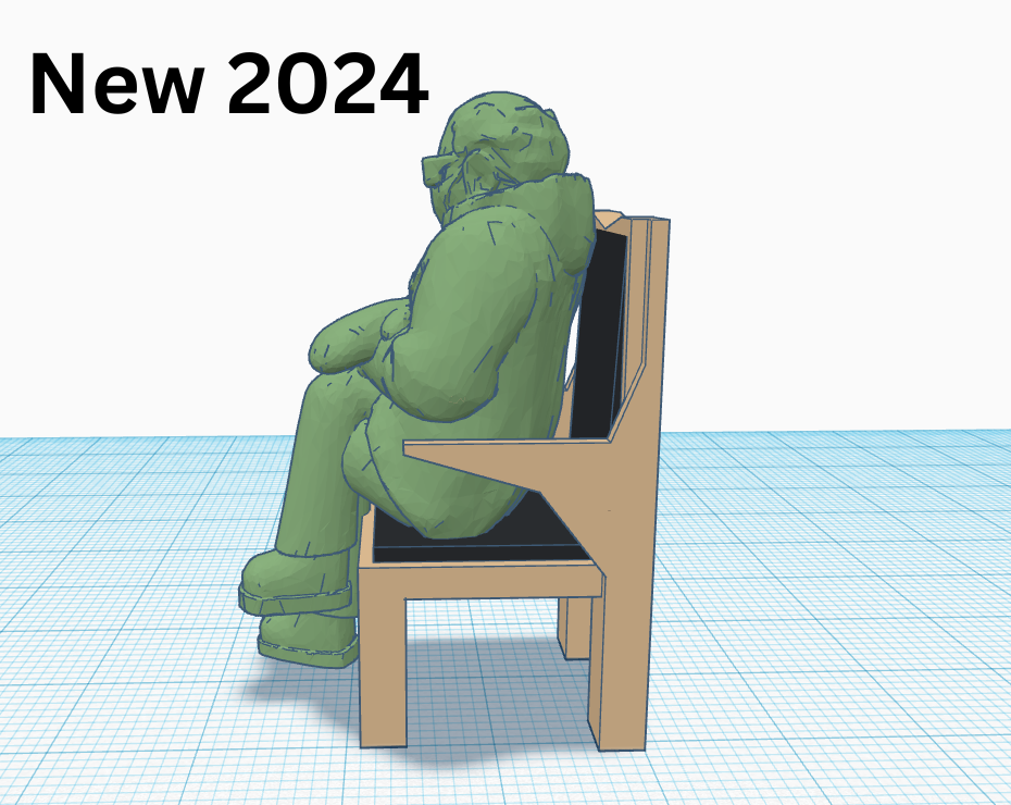 Free 3D file Bernie in chair 2024 🪑 ・3D print object to download・Cults