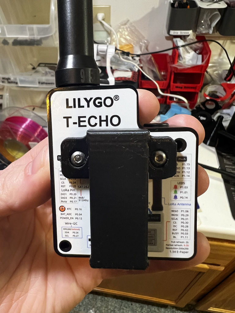 🔌 Lilygo T-Echo Clip・Free 3D File for ・Cults