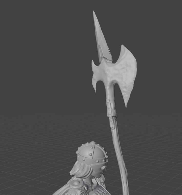 🫦 Spear (Poleaxe) Maiden・Free STL File for ・Cults