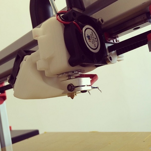 3D print E3D V5 hotend easy maintenance carriage for Felix 3D printer・Cults