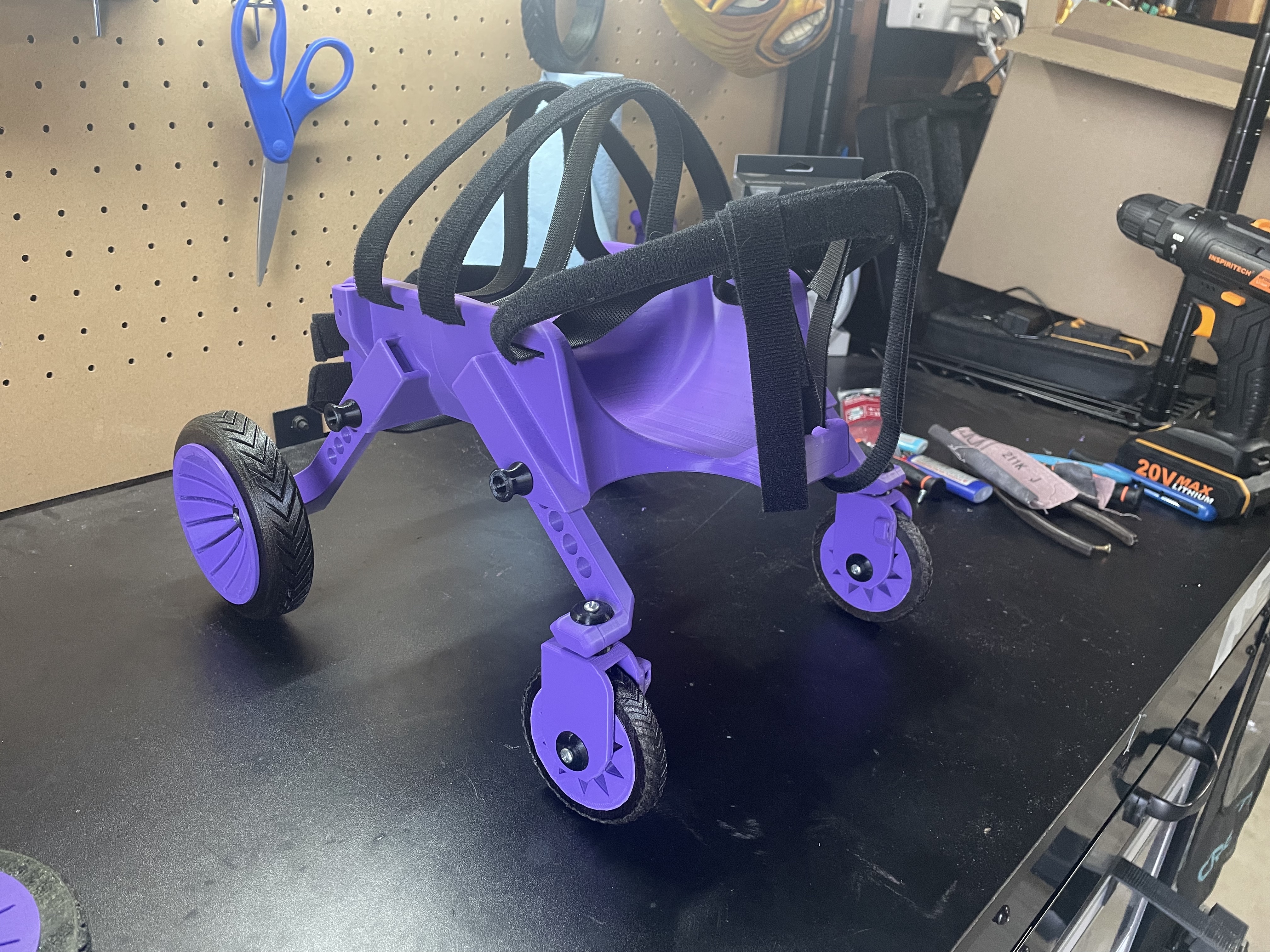STL file Ambition. The Original 3D printed dog wheelchair 🐕 ・3D ...