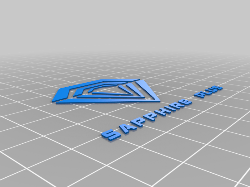 Free 3D file Sapphire Plus Logos ・3D printer design to download・Cults